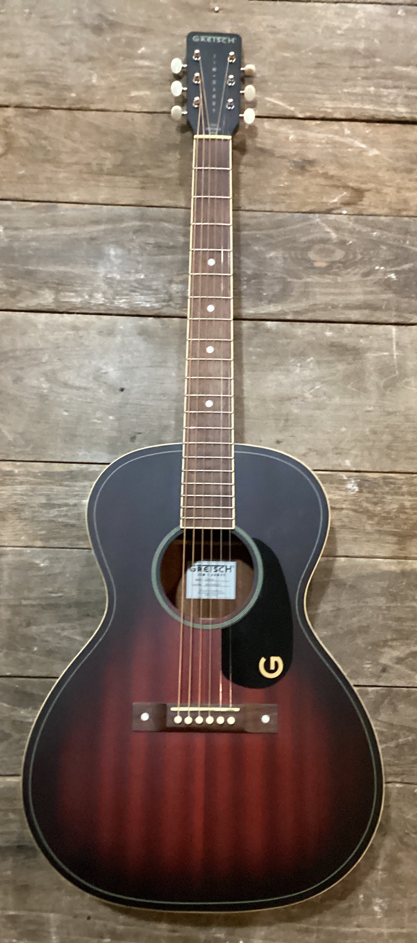Jim Dandy Concert Acoustic Guitar | Deep Cherry Burst – The Pied Piper ...